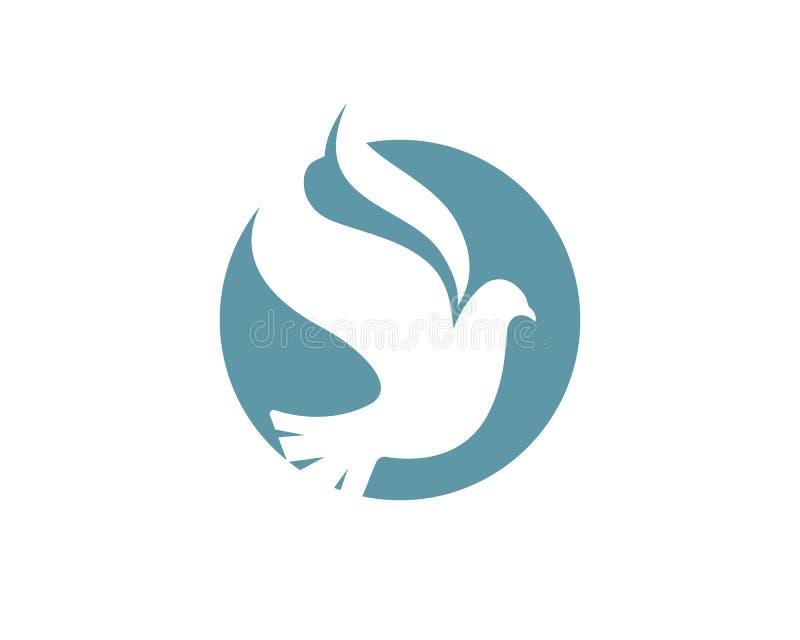 Colombe Logo Template D'oiseau Illustration de Vecteur - Illustration ...