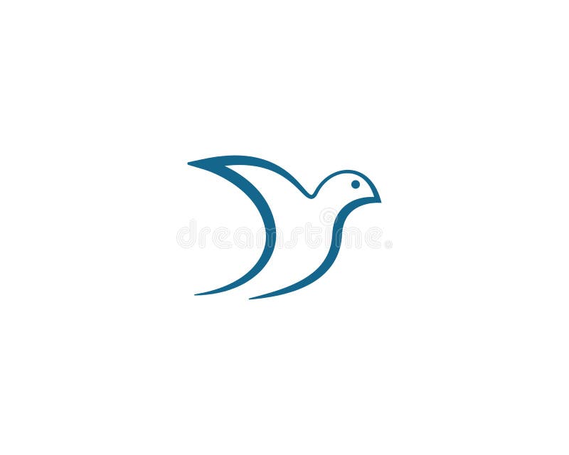 Colombe Logo Template D'oiseau Illustration de Vecteur - Illustration ...
