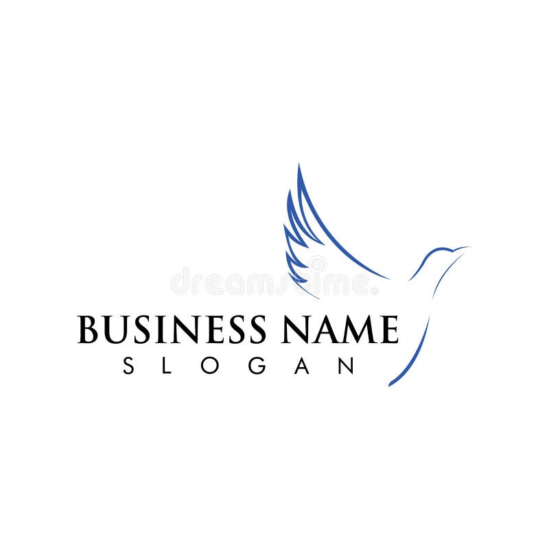 Colombe Logo Template D'oiseaux Illustration de Vecteur - Illustration ...