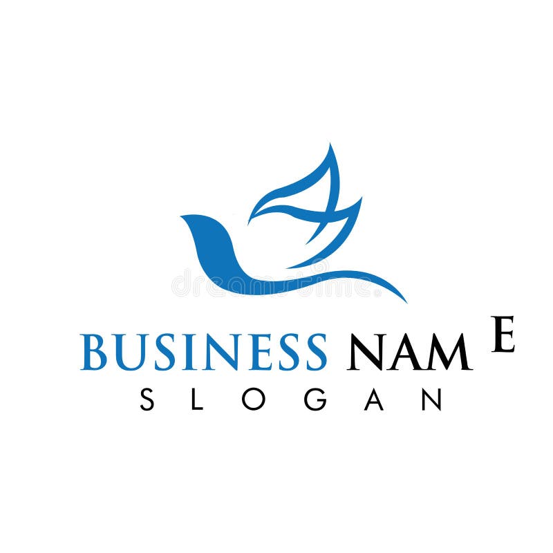 Colombe Logo Template D'oiseaux Illustration de Vecteur - Illustration ...