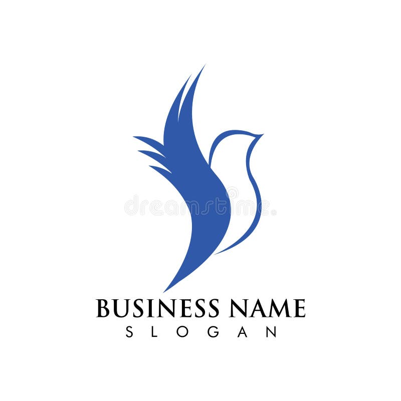 Colombe Logo Template D'oiseaux Illustration de Vecteur - Illustration ...