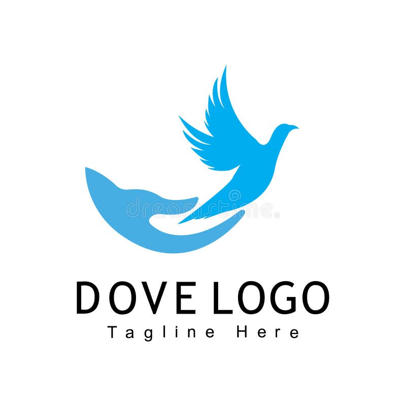 Colombe Logo Template D'oiseaux Illustration de Vecteur - Illustration ...