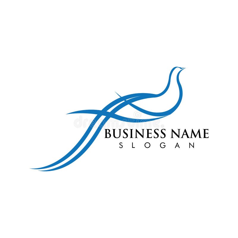 Colombe Logo Template D'oiseaux Illustration de Vecteur - Illustration ...