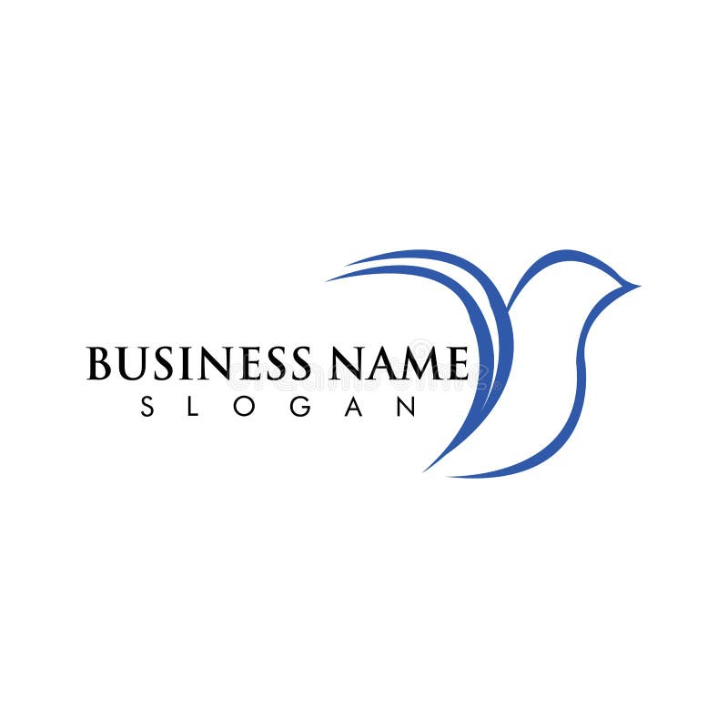 Colombe Logo Template D'oiseaux Illustration de Vecteur - Illustration ...