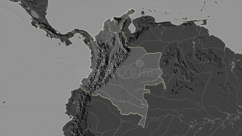 Colombia - Bilevel. Composition Stock Illustration - Illustration of ...