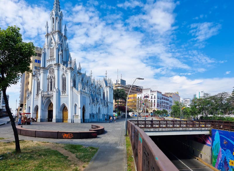 Colombia, Cali, La Eremita Church, Panoramic View Editorial Stock Image ...