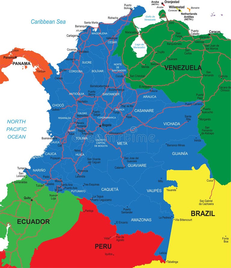 Colombia Country Shape Stock Illustrations – 7,151 Colombia Country ...