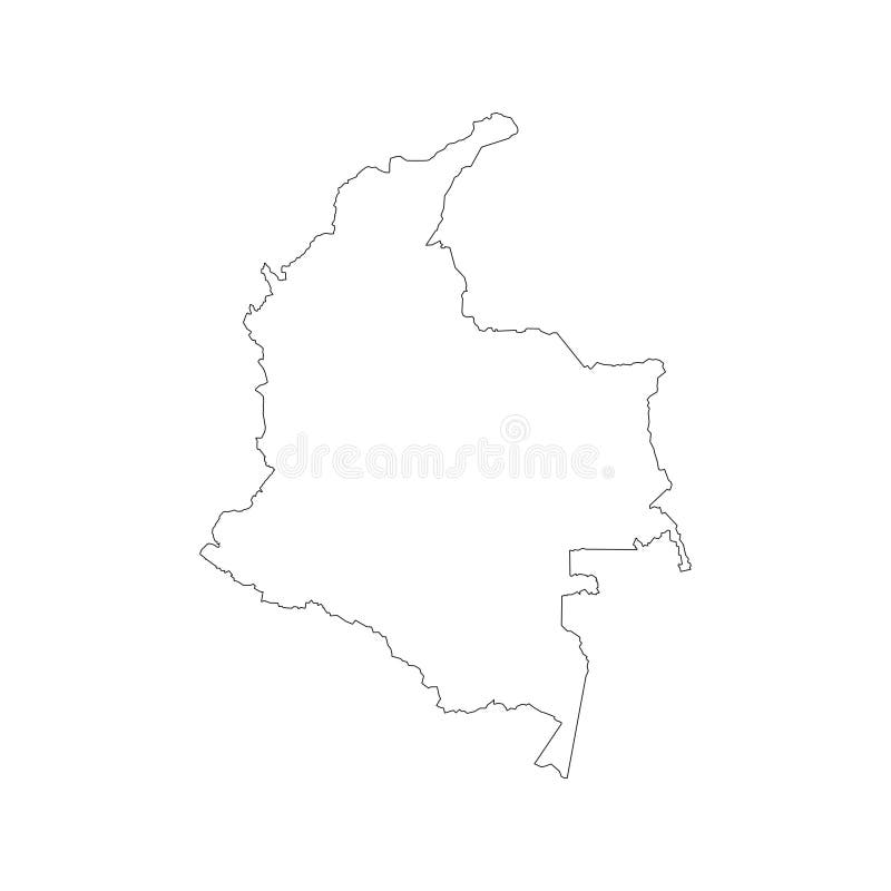 Colombia map icon stock illustration. Illustration of country - 340156540