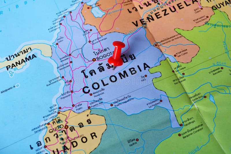 Colombia map stock photo. Image of colombia, travel, tourism - 63089162