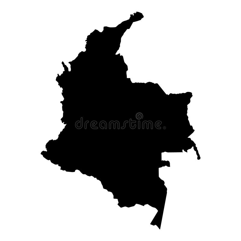 Colombia Map Shape, Travel Web Flat Concept Icon Symbol Vector ...