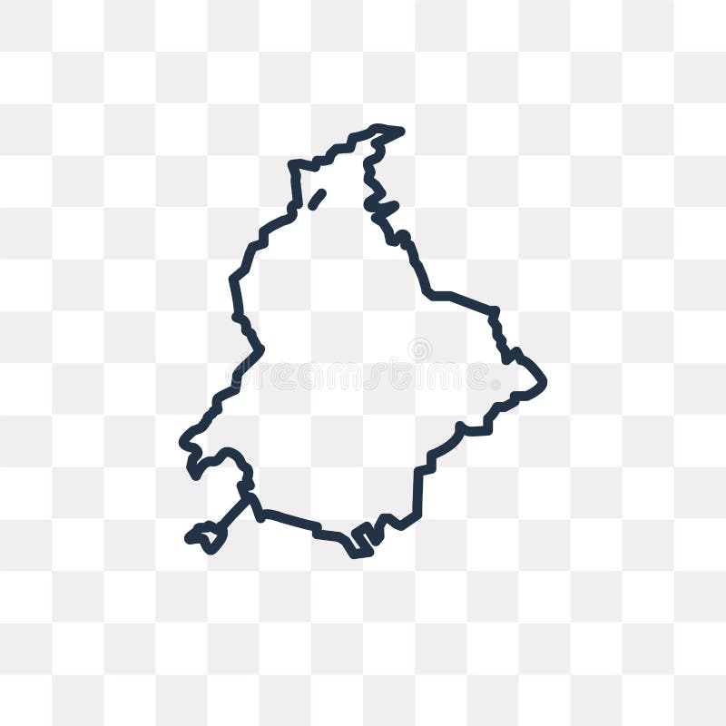 Linear Colombia Map Icon from Countrymaps Outline Collection. Thin Line ...