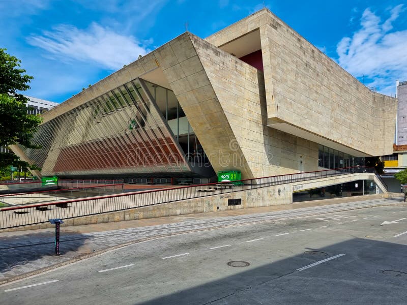 Colombia, Medellin, Library Building in Carabobo District Editorial ...