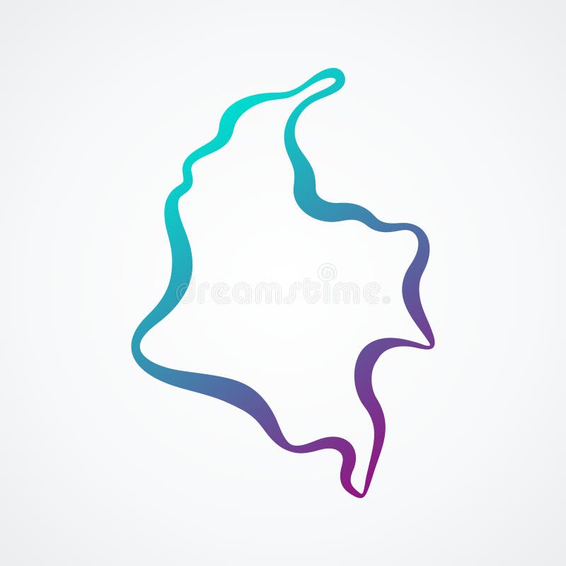 Colombia Blank Map Stock Illustrations – 233 Colombia Blank Map Stock ...