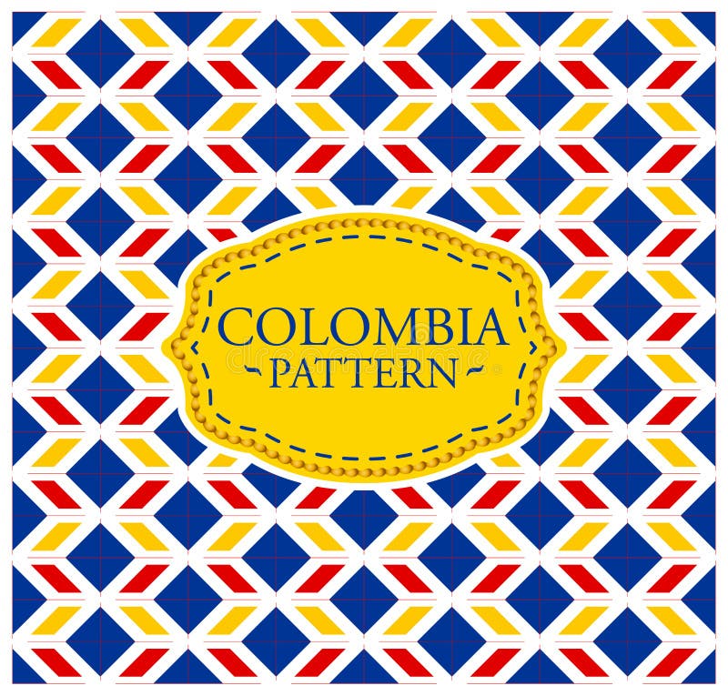 Colombia Pattern - Seamless Background Texture Stock Vector ...