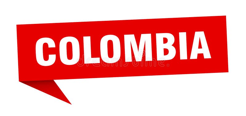 Colombia Sticker. Colombia Signpost Pointer Sign Stock Vector ...
