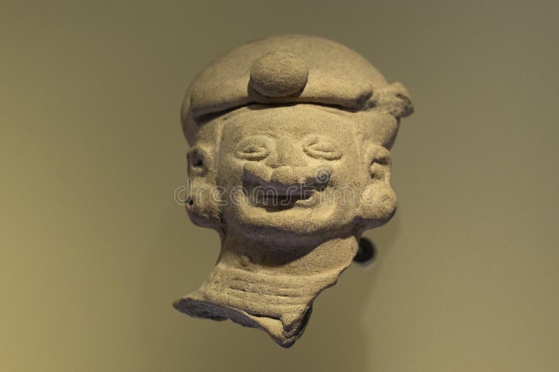 Colombian Ancient Anthropomorphic Face Ceramic Editorial Stock Photo ...