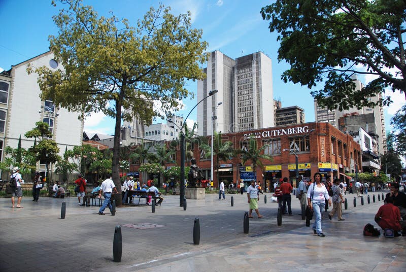 Colombian city of Medellin editorial photography. Image of america ...