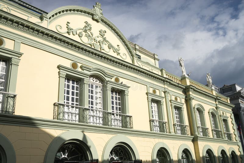 Colombian Colonial Building Stock Image - Image of cauca, south: 82898997