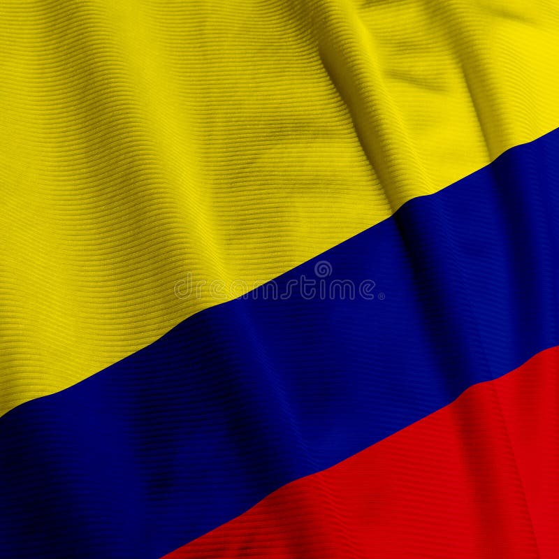 Colombian Flag Closeup stock image. Image of latin, america - 4260815
