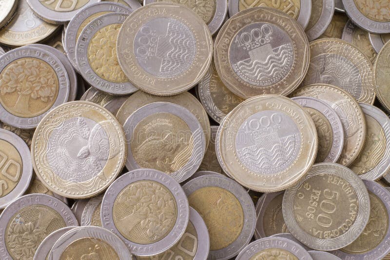 Colombian peso notes stock image. Image of paper, currency - 140949361