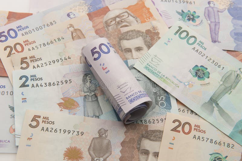 Colombian Money, bills stock photo. Image of colombian - 167180274