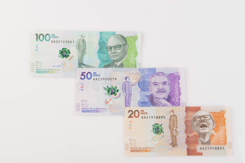 Colombian Money, bills stock photo. Image of colombian - 167180274