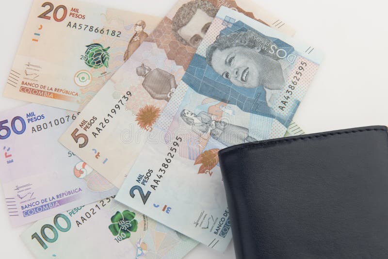 Colombian Money, bills stock photo. Image of colombian - 167180274