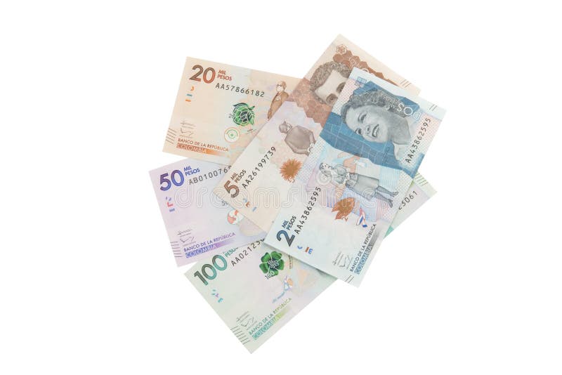 Colombian Money, bills stock photo. Image of colombian - 167180274