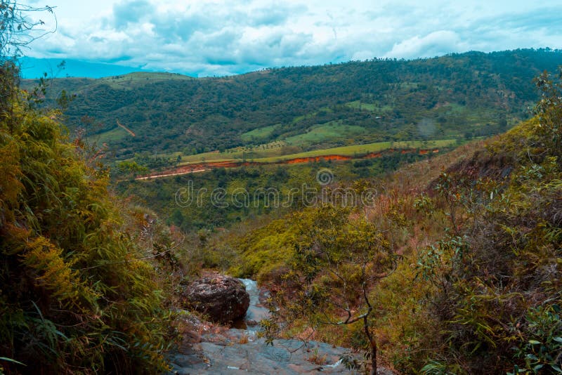 Colombian Landscapes. Green Mountains In Colombia, Latin America Stock ...