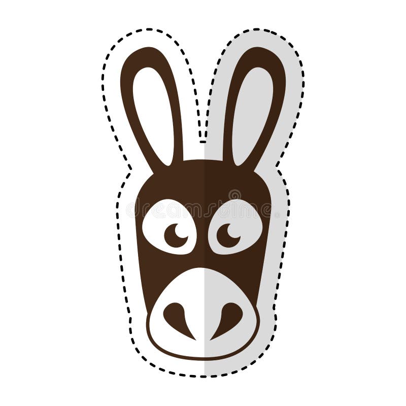 Colombian Mule Isolated Icon Stock Vector - Illustration of nature ...