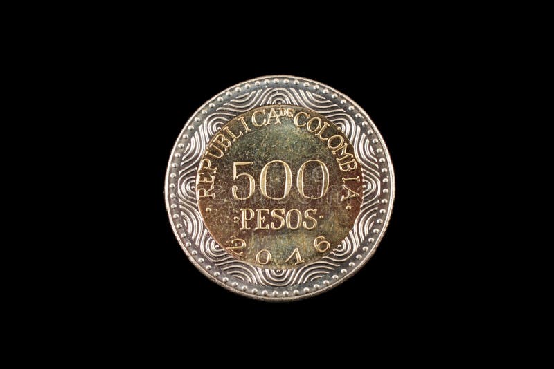 500 Colombian pesos coin stock photo. Image of peso, monetary - 91504622