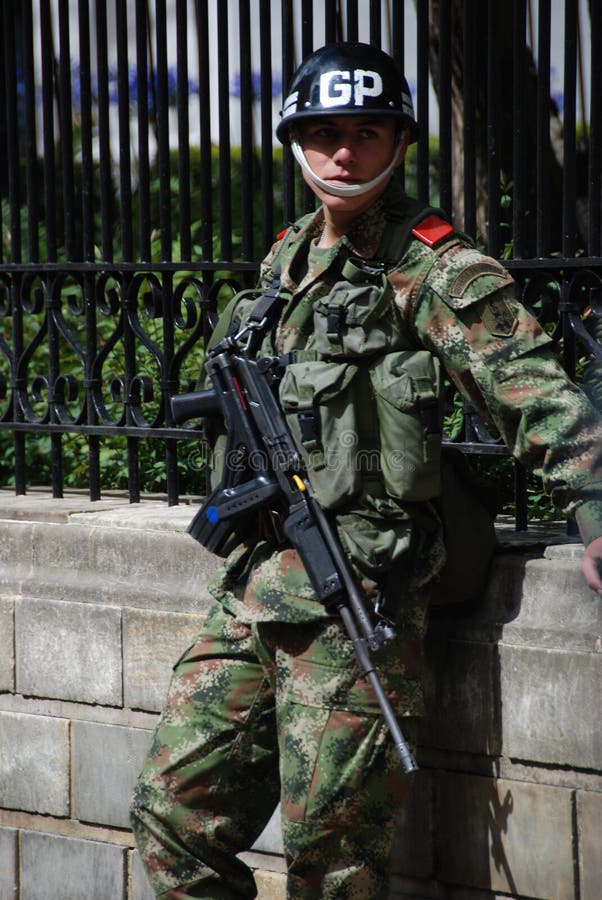 Colombian soldier editorial photography. Image of bogota - 17331842