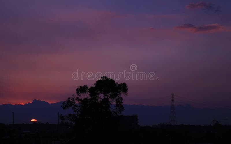Colombian Sunset stock image. Image of sunset, heaven - 87481523