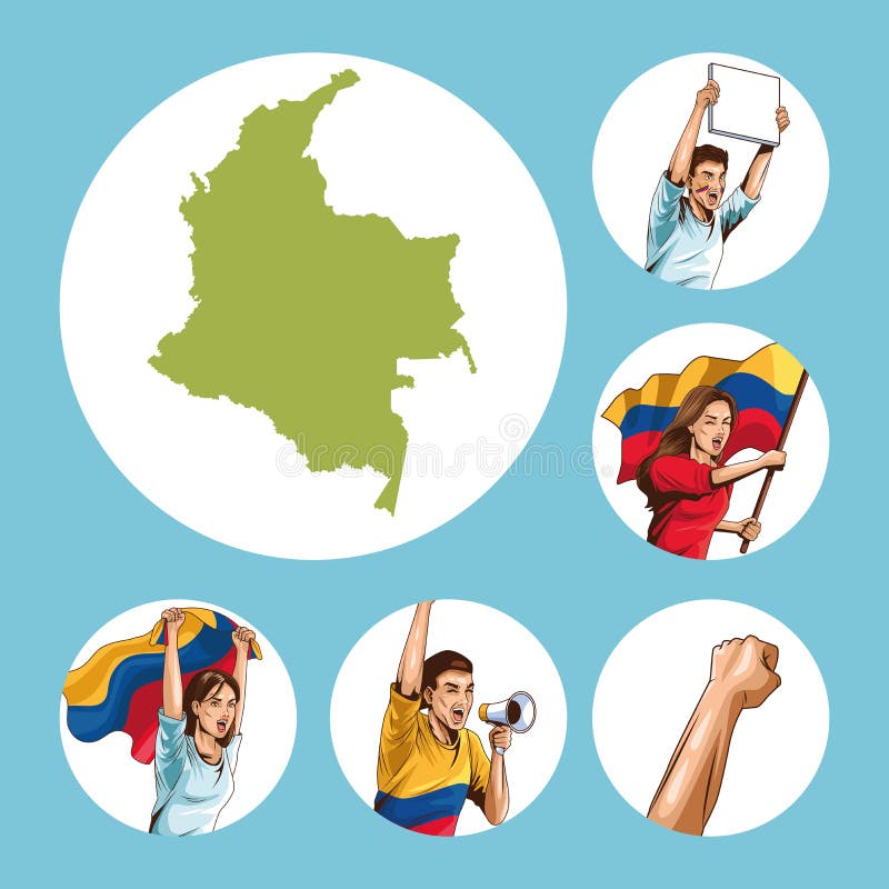 Colombian Characters Stock Illustrations – 48 Colombian Characters ...