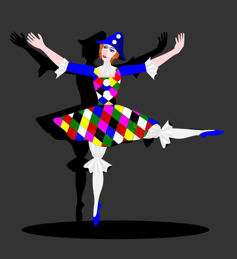 Colombina illustration stock. Illustration du traditionnel - 58536918