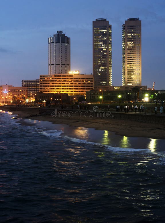 Colombo editorial image. Image of modern, finance, night - 21136995
