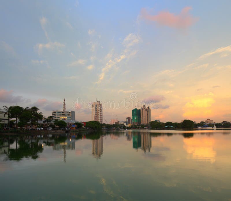 Colombo Landscape, Sri Lanka Editorial Stock Image - Image of lake ...