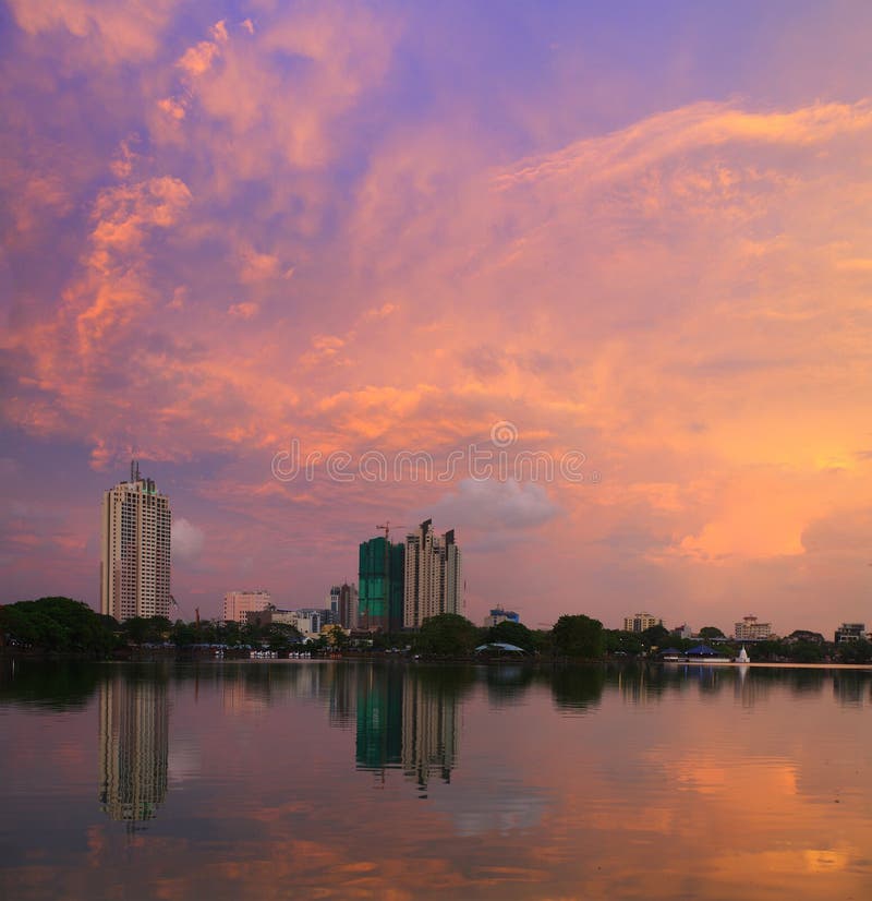 Colombo stock image. Image of capital, district, sunset - 45672207