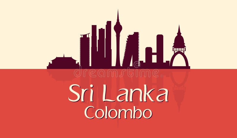Colombo City Sri Lanka. Beautiful Colombo City Vector Design. Sri Lanka ...