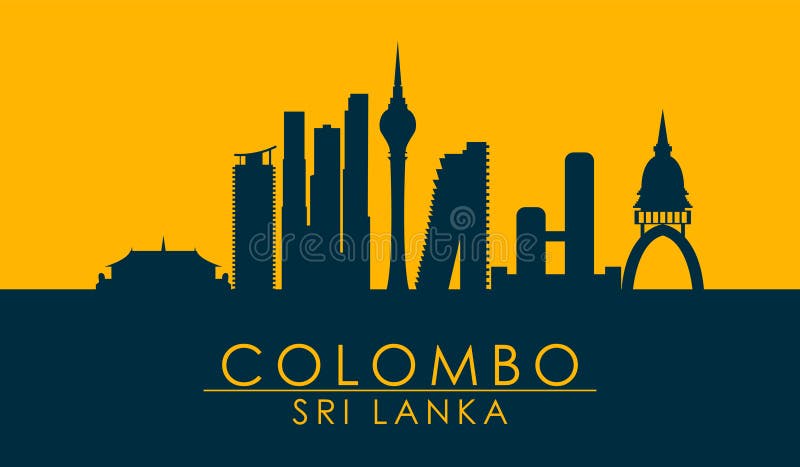 Colombo City Sri Lanka. Beautiful Colombo City Vector Design. Sri Lanka ...