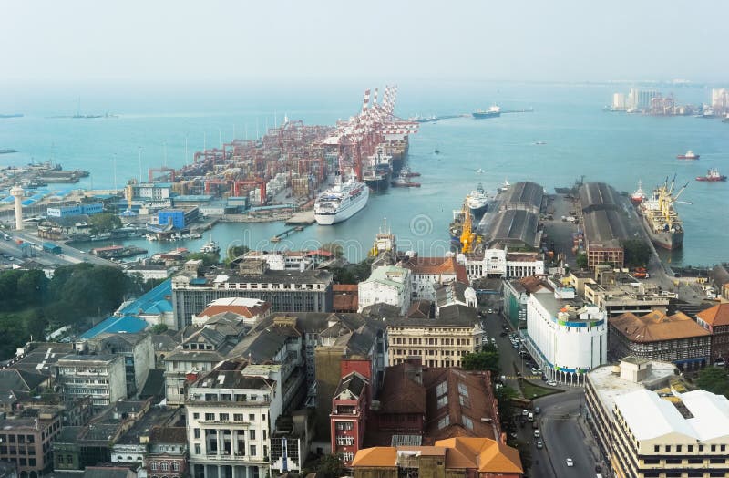 Panorama of Colombo stock photo. Image of scene, ceylon - 14742380