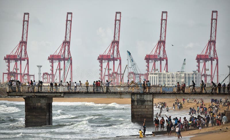 Colombo Harbor International Container Terminals Editorial Photo ...
