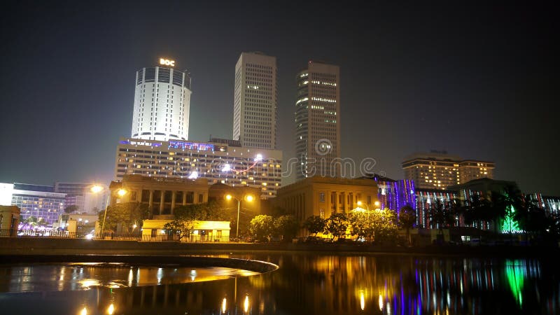 Colombo at night editorial stock image. Image of night - 18928029