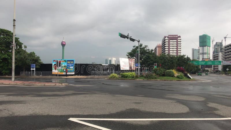 Colombo, Sri Lanka, Empty City Intersection Stock Footage - Video of ...