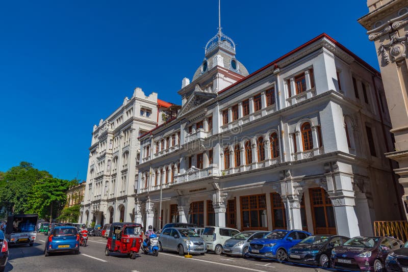 Whiteaways Building in the Colonial District of Colombo, Sri Lan ...