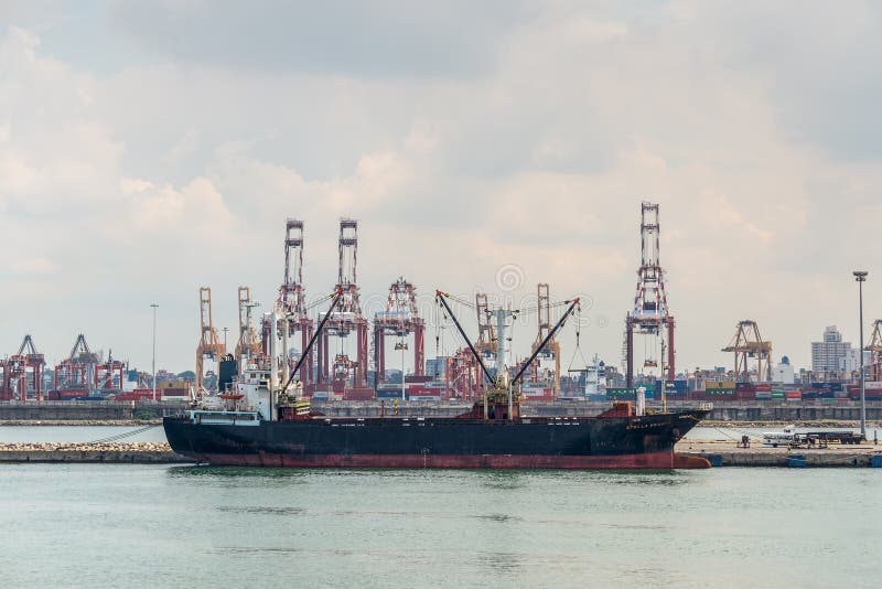 Cargo Ship Stella Beauty Berthed at Colombo Harbour in Sri Lanka ... Cargo Ship Stella Beauty Berthed at Colombo Harbour in Sri Lanka ...