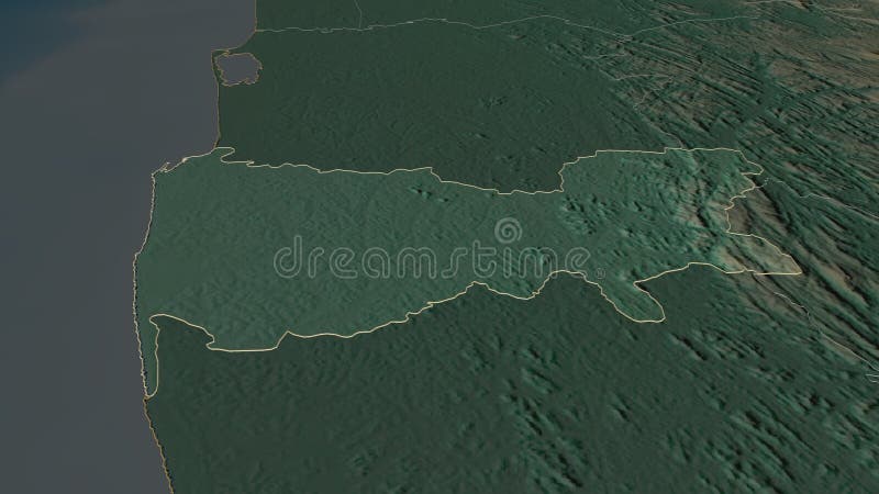 Colombo, Sri Lanka - Outlined. Relief Stock Illustration - Illustration ...