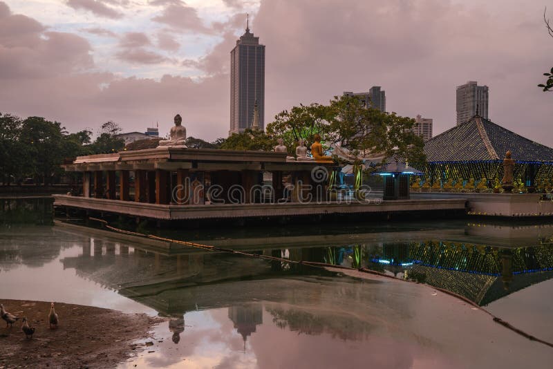 Colombo Sri Lanka at Sunset Stock Photo - Image of large, outdoors ...