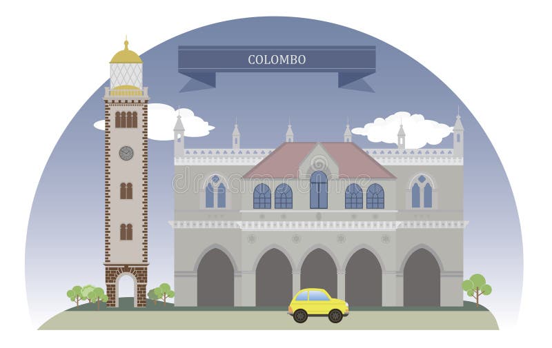 Colombo Silhouette Skyline. Sri Lanka - Colombo Vector City, Sri Lankan ...