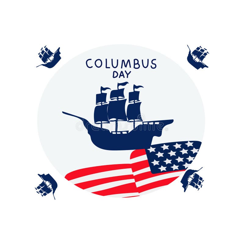 Colombus Day Design Vector Illustration Stock Illustration ...